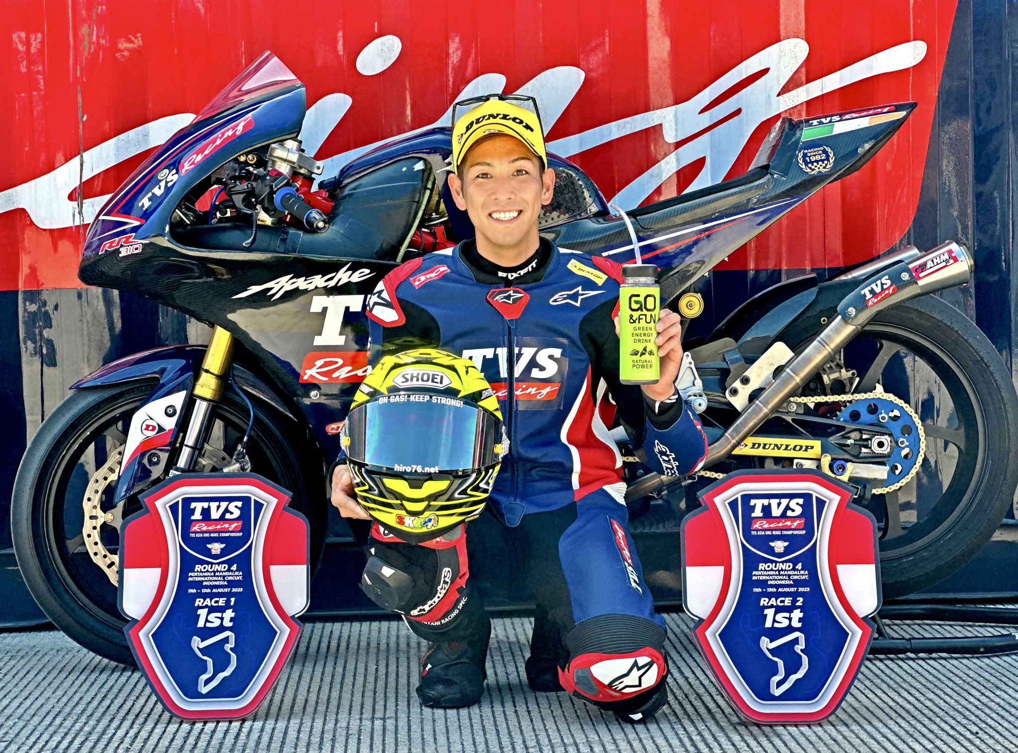 HIROKI ONO WINS TVS ASIA ONE MAKE CHAMPIONSHIP RACE ONE AT MANDALIKA I | Alpinestars