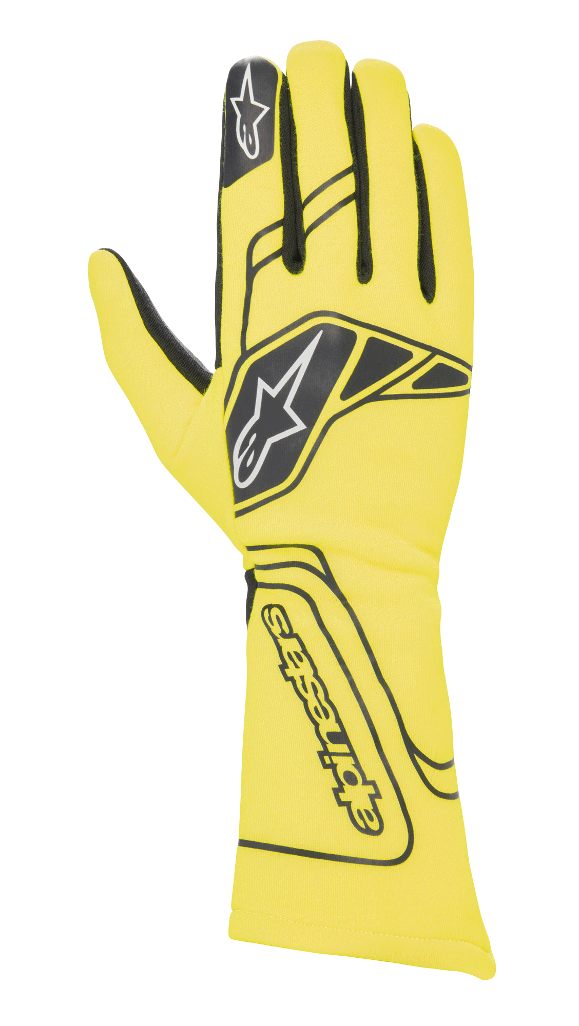 Tech-1 Start V3 Gloves - YELLOW AUTO Gloves | Alpinestars