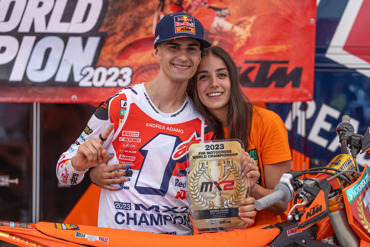 ANDREA ADAMO IS THE 2023 MX2 WORLD CHAMPION | Alpinestars® Official Store
