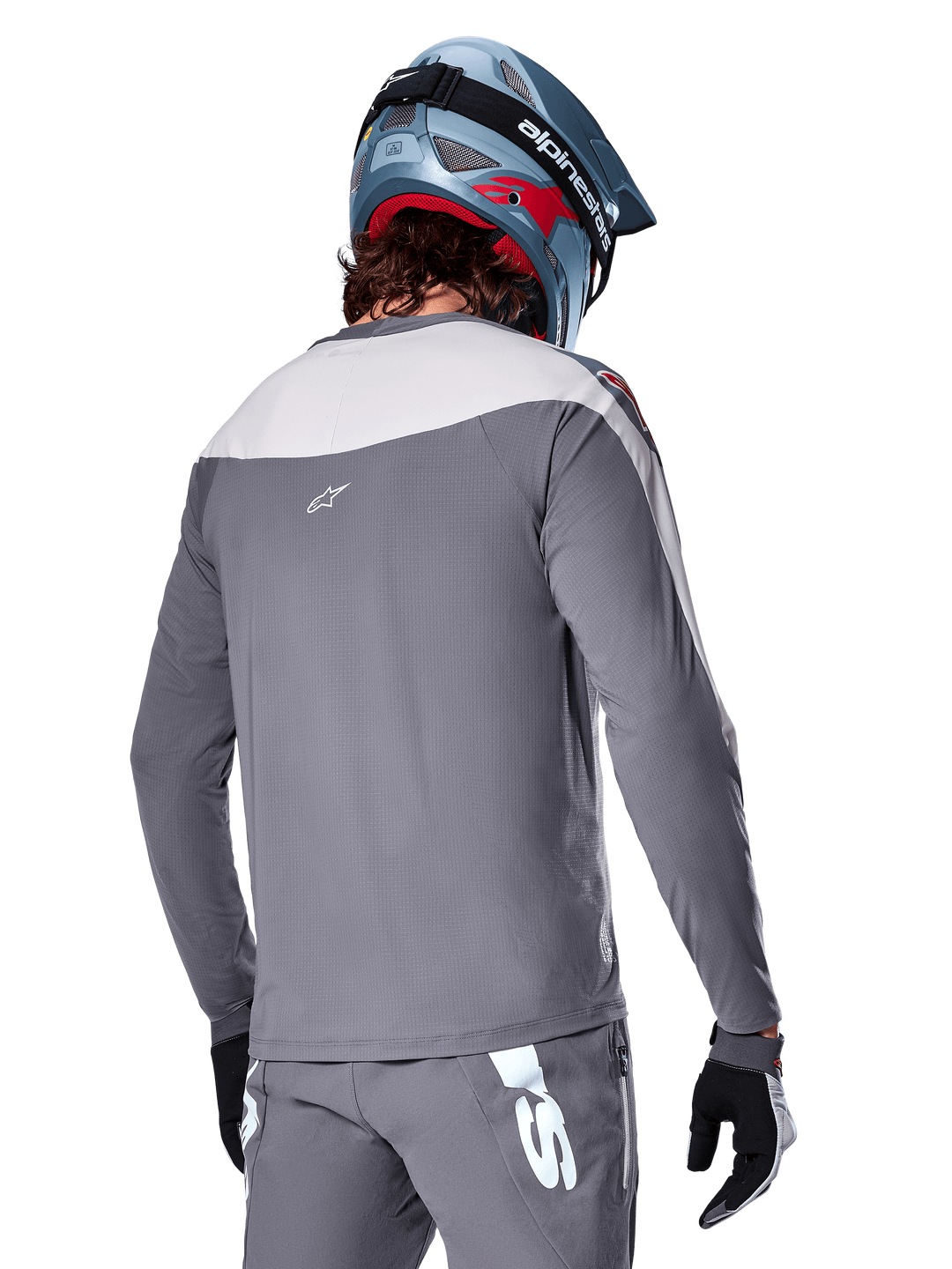 A-Supra Race Jersey - Long Sleeve - GRAY DOWNHILL Jerseys | Alpinestars