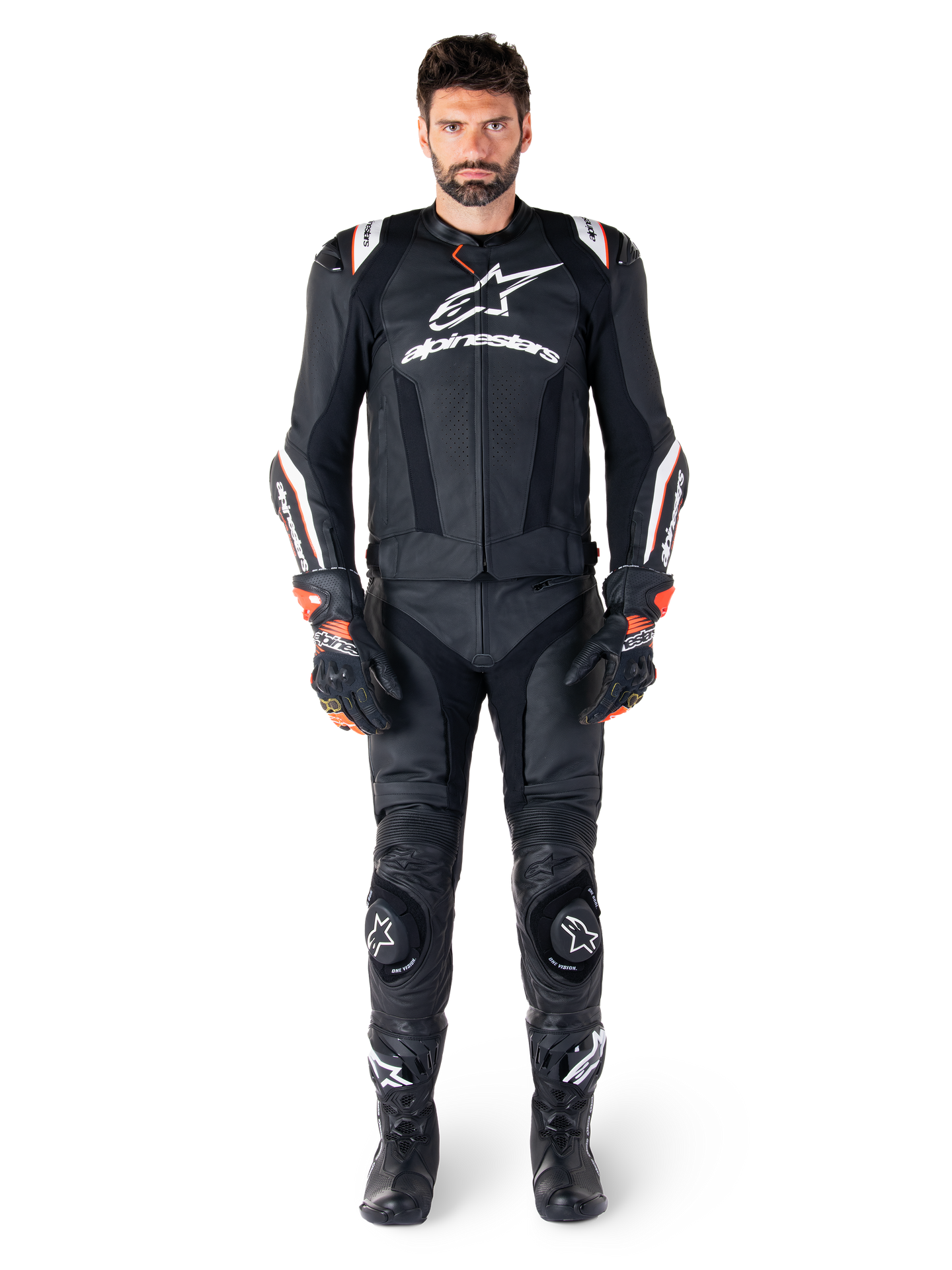 Missile V3 Ignition Leather Jacket - Black Jackets | Alpinestars