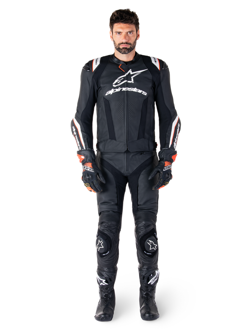 Missile V3 Ignition Leather Jacket - Black Jackets | Alpinestars