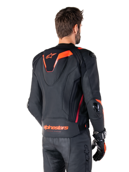 Missile V3 Ignition Leather Jacket - Black ROAD Jackets | Alpinestars