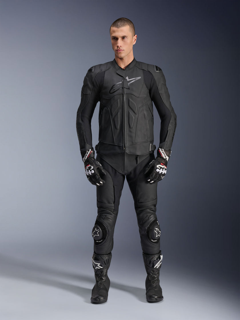 Dusk Leather Jacket - Black ROAD Jackets | Alpinestars