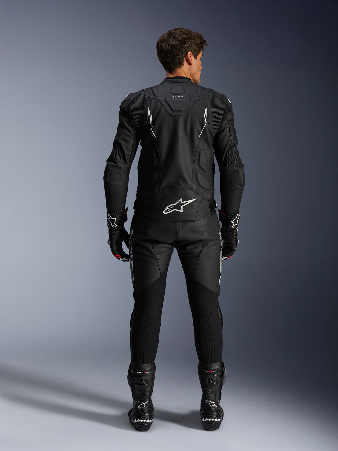 Dusk Leather Jacket - Black ROAD Jackets | Alpinestars