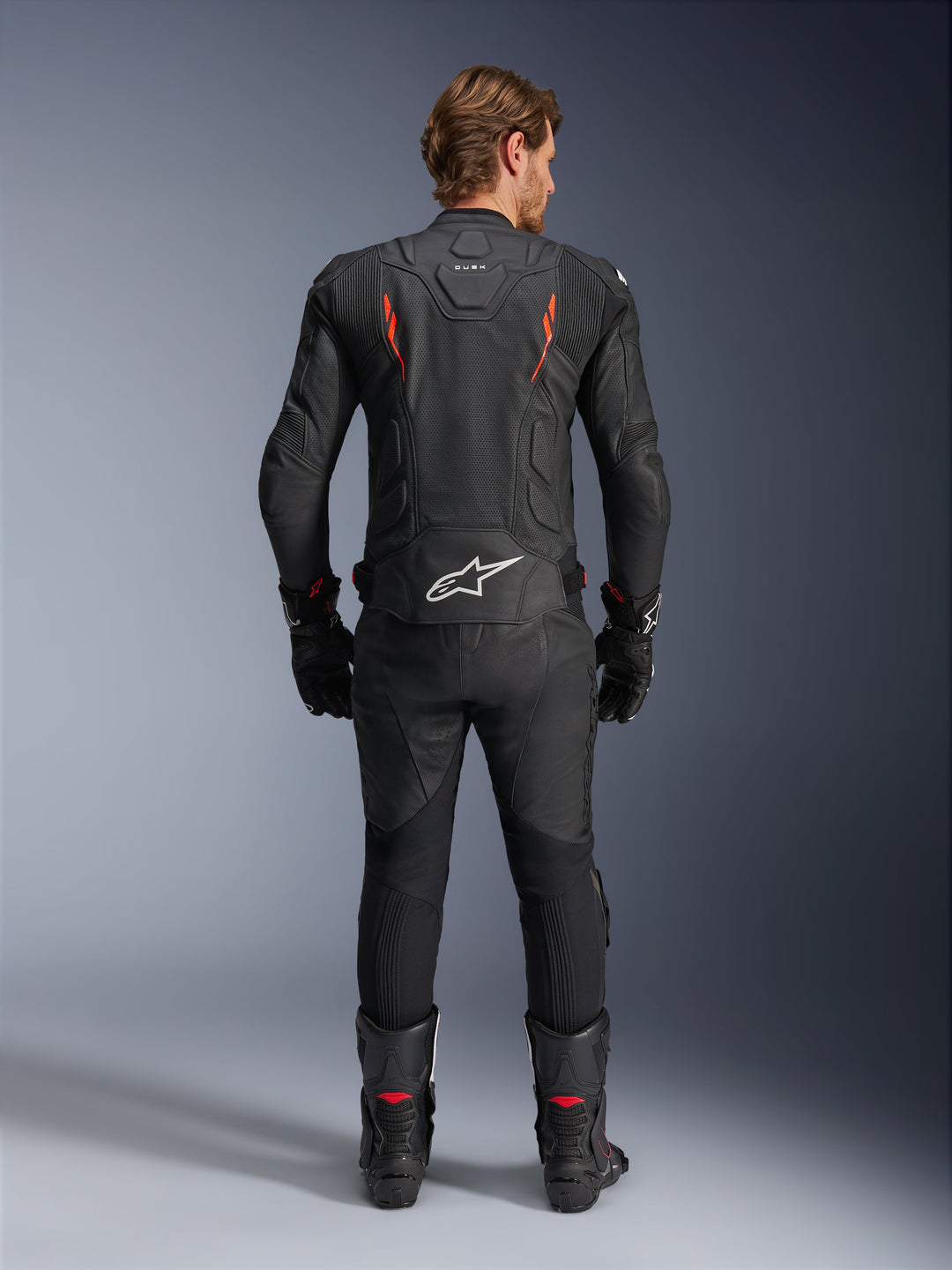 Dusk Airflow Leather Jacket - Black ROAD Jackets | Alpinestars