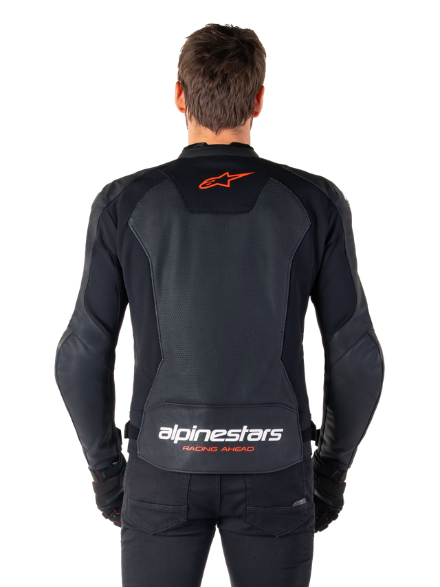 Faster V3 Airflow Leather Jacket - Black Jackets | Alpinestars