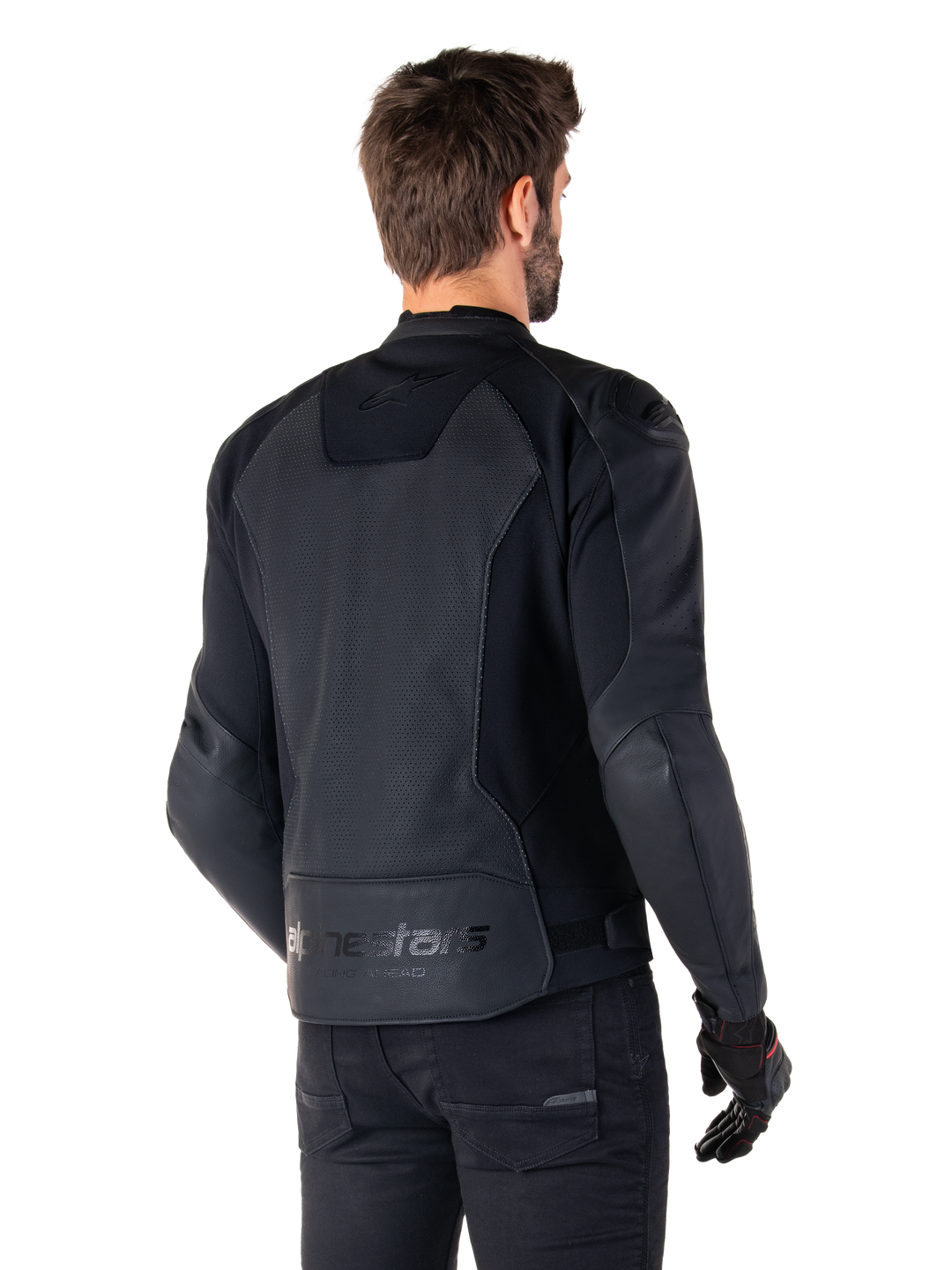 Faster V3 Airflow Leather Jacket - Black Jackets | Alpinestars