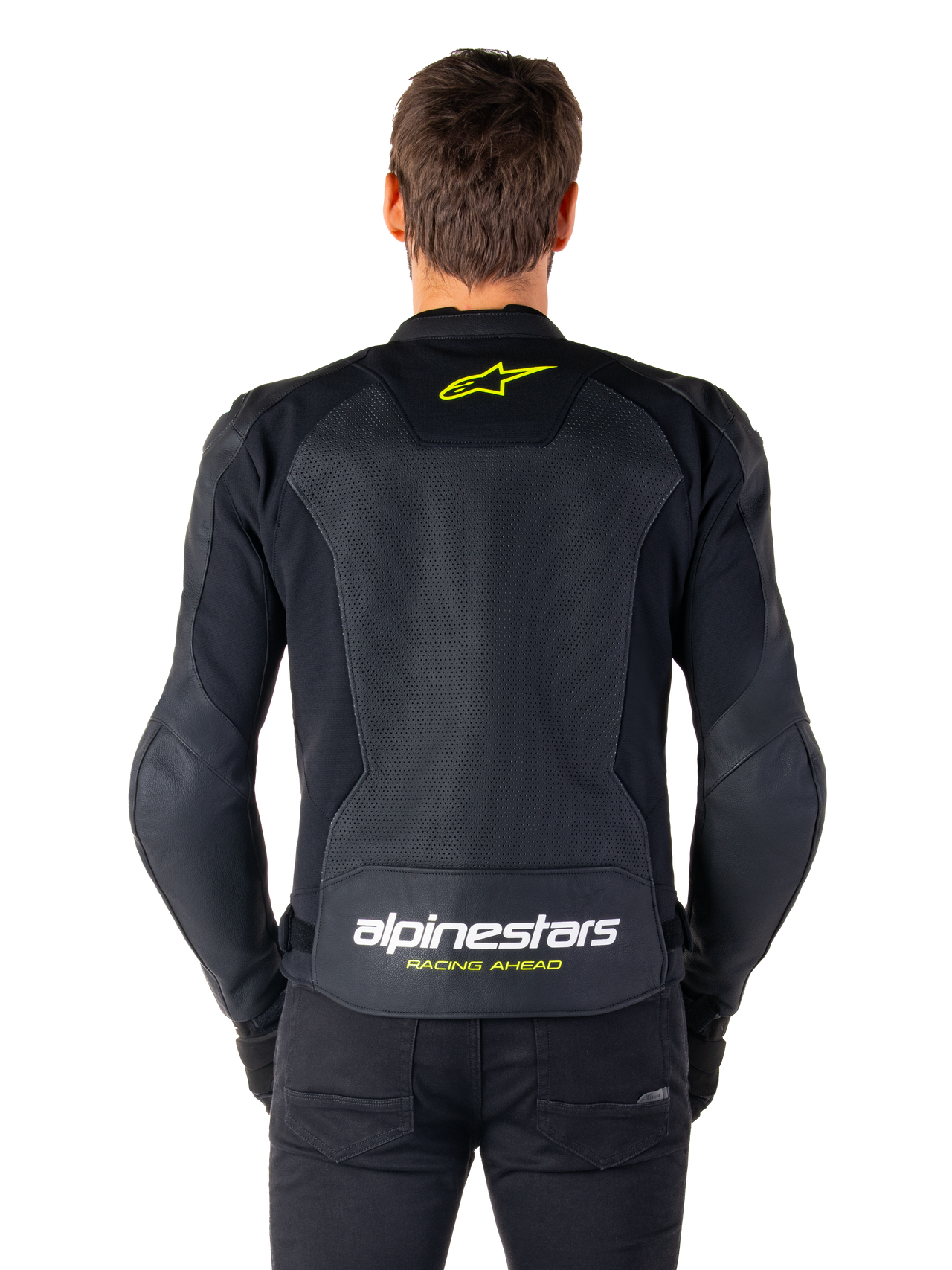 Faster V3 Airflow Leather Jacket - Black RACING Jackets | Alpinestars