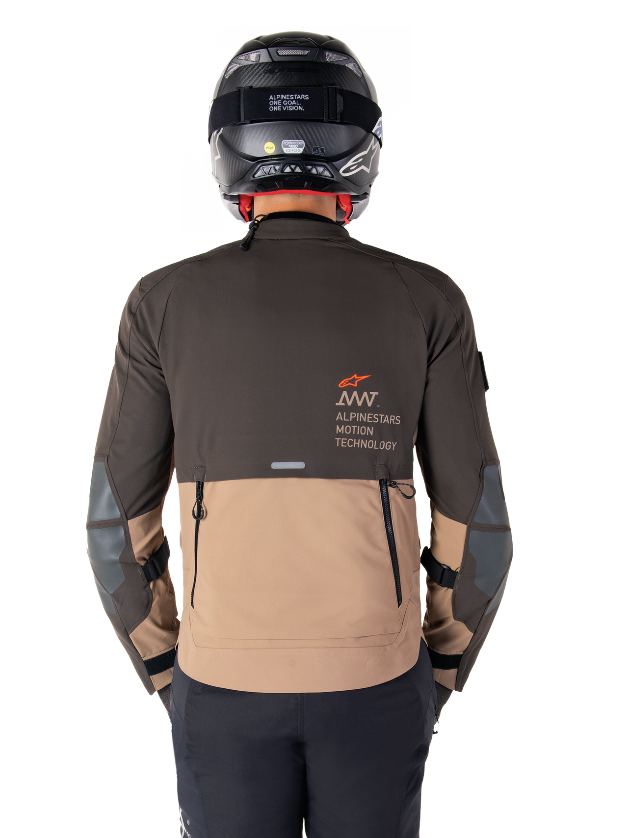 AMT-8 Stretch Drystar® Xf Jacket - Brown ROAD Jackets | Alpinestars