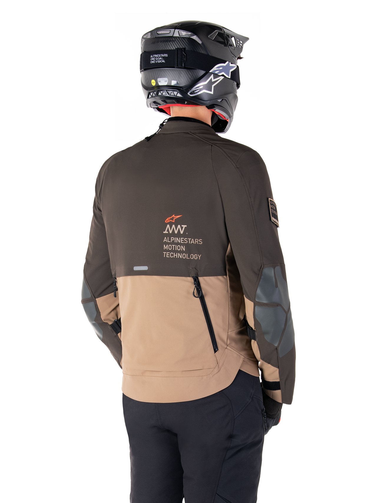 AMT-8 Stretch Drystar® Xf Jacket - Brown ROAD Jackets | Alpinestars