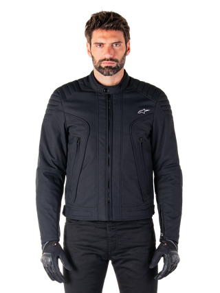 Dusk Leather Jacket - Black ROAD Jackets | Alpinestars