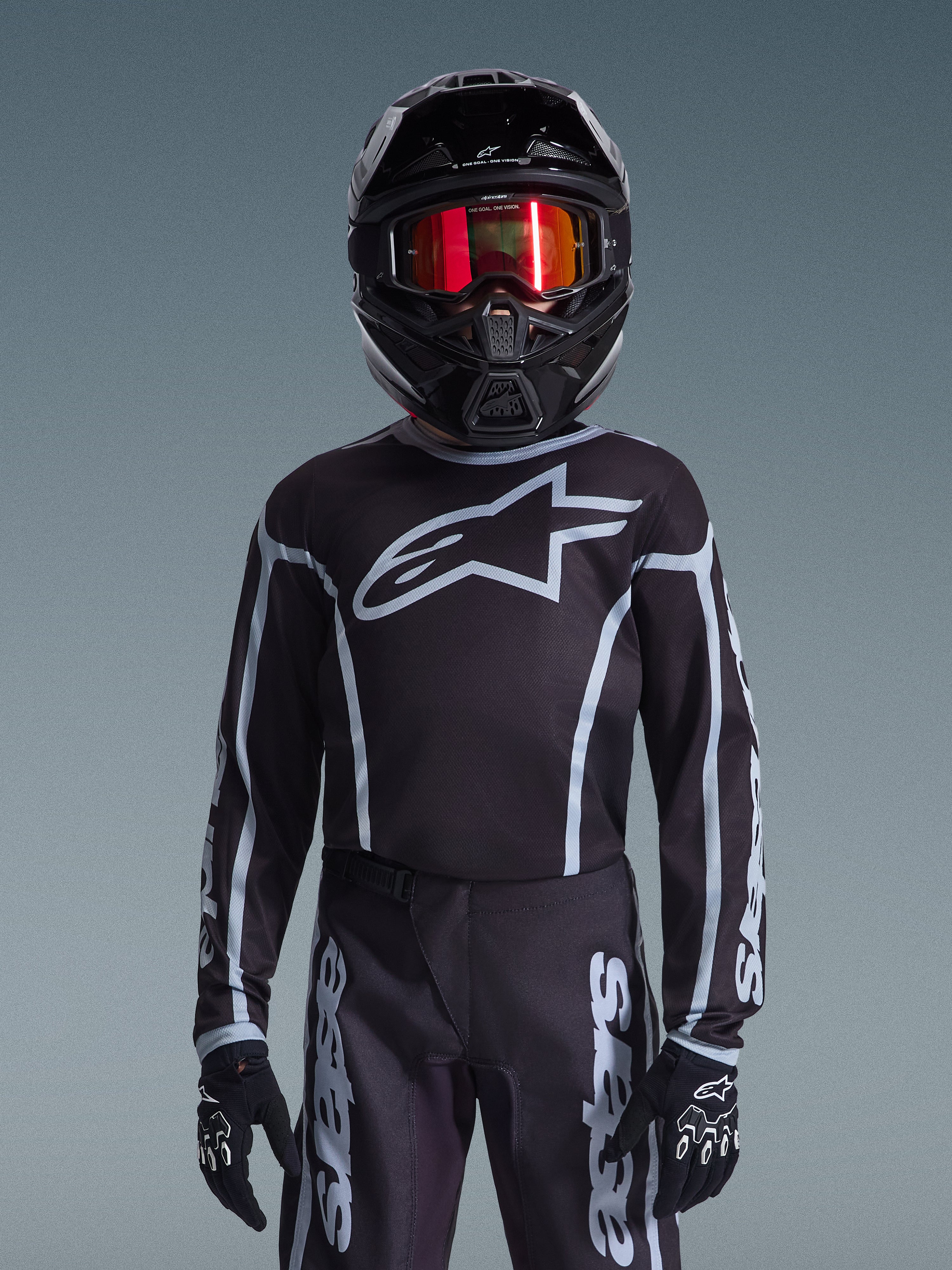 2026 Youth Fluid Apex Jersey - Black MOTOCROSS Jerseys | Alpinestars ...