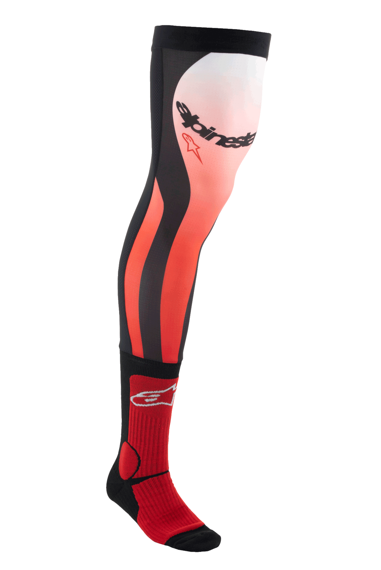 Knee Brace Socks - RED MOTOCROSS Riding Socks | Alpinestars