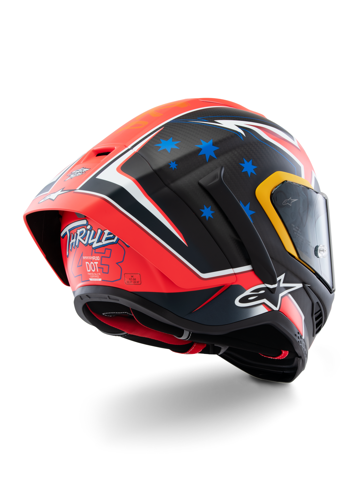 Supertech R10 Miller LE Helmet - Red RACING Helmets | Alpinestars
