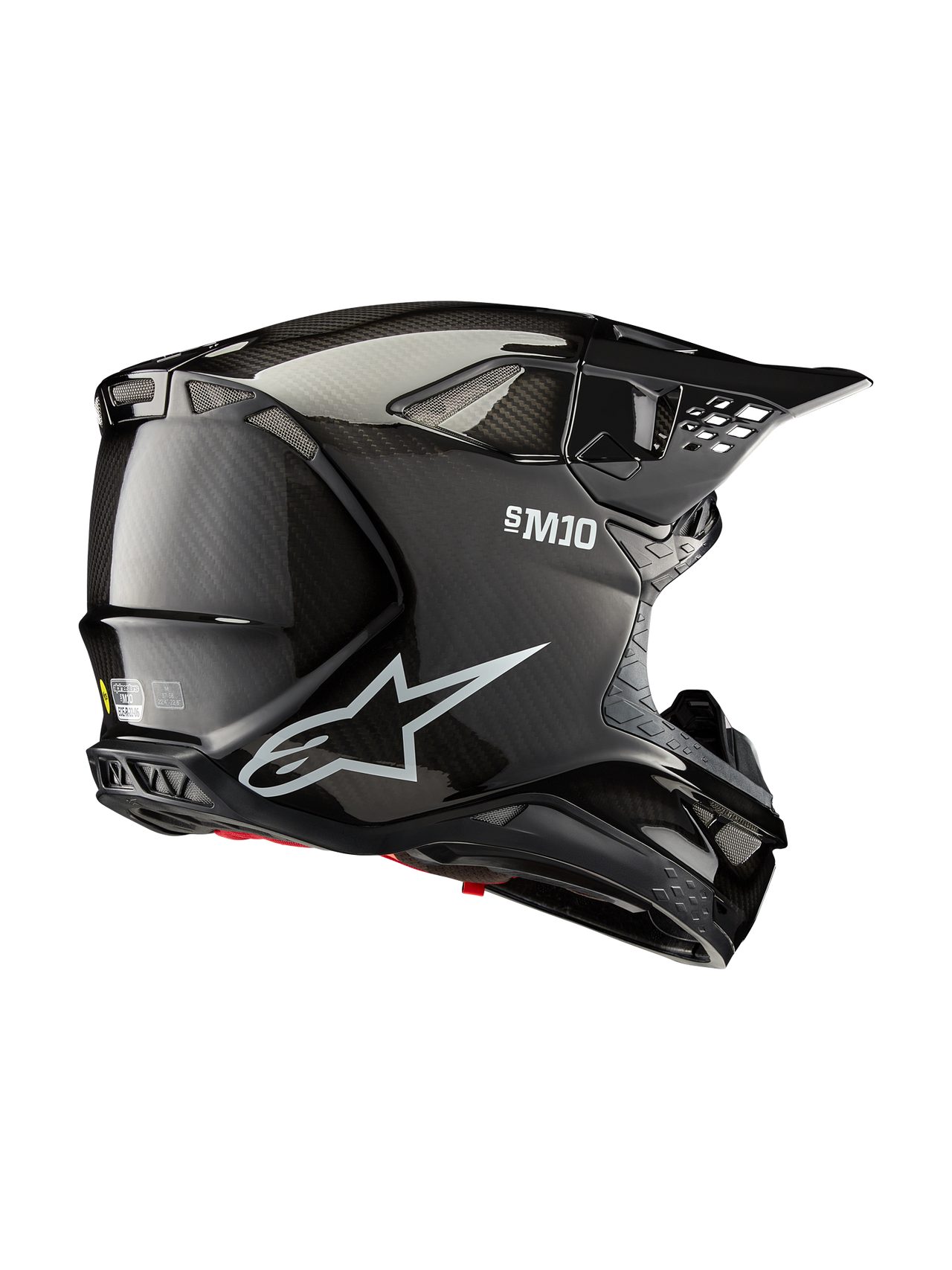 Supertech M10 Solid Helmet - BLACK MOTOCROSS Helmets | Alpinestars
