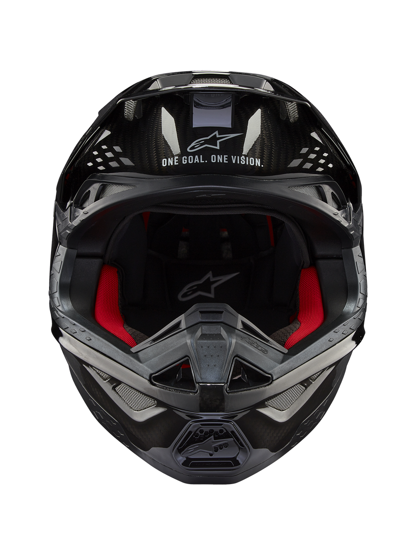 Supertech M10 Solid Helmet - BLACK MOTOCROSS Helmets | Alpinestars