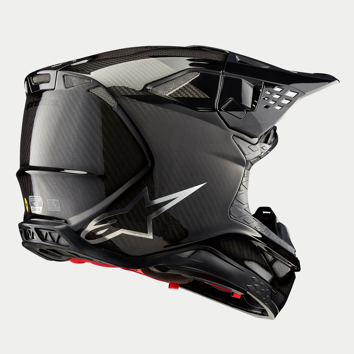 Supertech M10 Fame Helmet - BLACK MOTOCROSS Helmets | Alpinestars