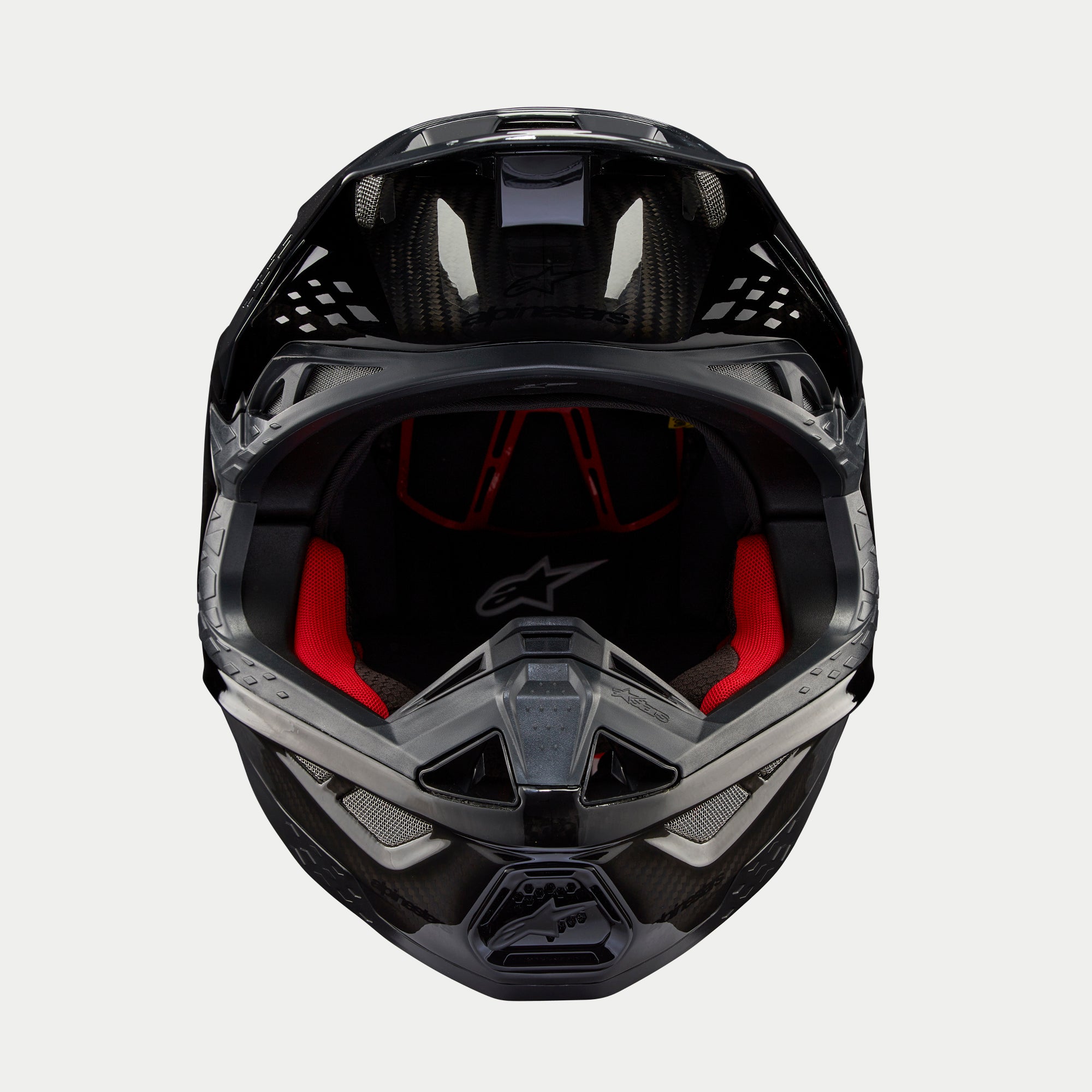 Supertech M10 Fame Helmet - BLACK MOTOCROSS Helmets | Alpinestars