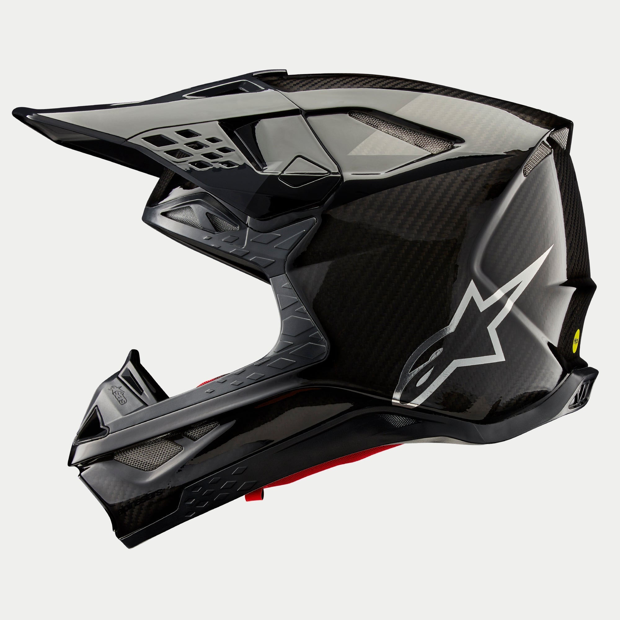 Supertech M10 Fame Helmet - BLACK MOTOCROSS Helmets | Alpinestars