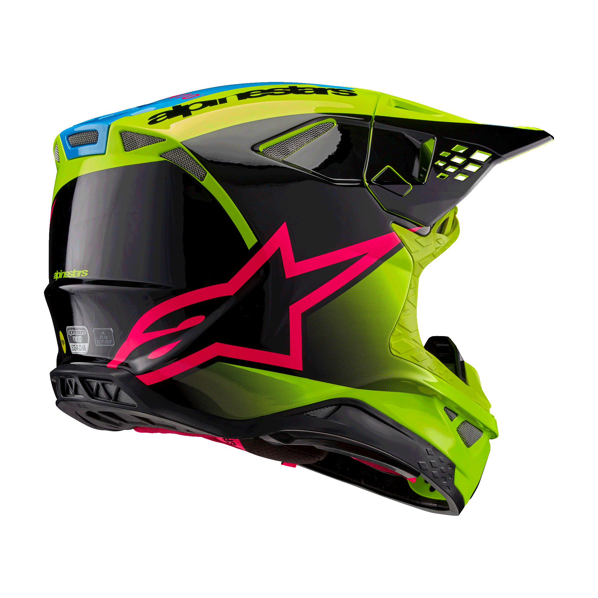 Supertech M10 Unite Helmet - BLACK MOTOCROSS Helmets | Alpinestars