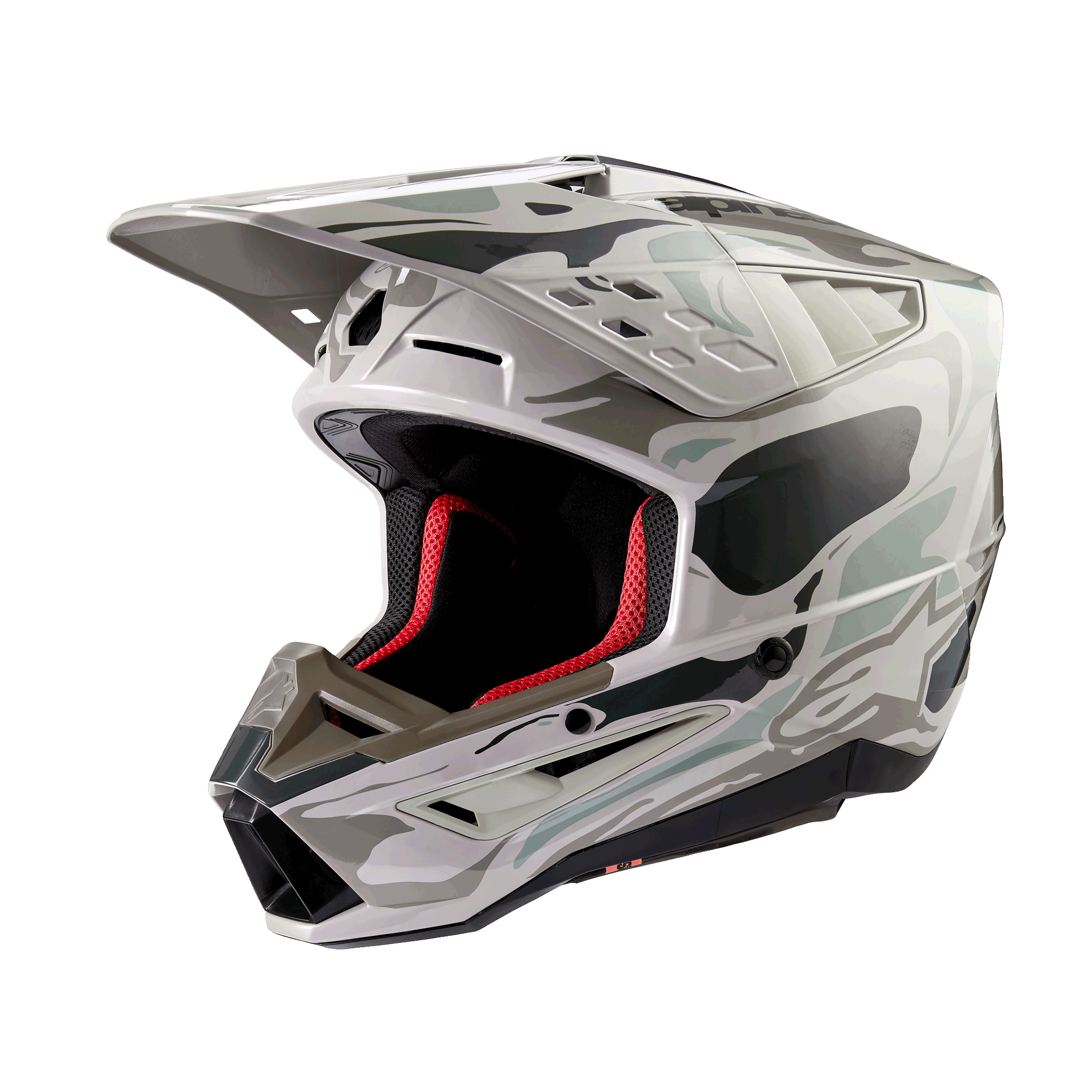 SM5 Mineral Helmet - GRAY MOTOCROSS Helmets | Alpinestars