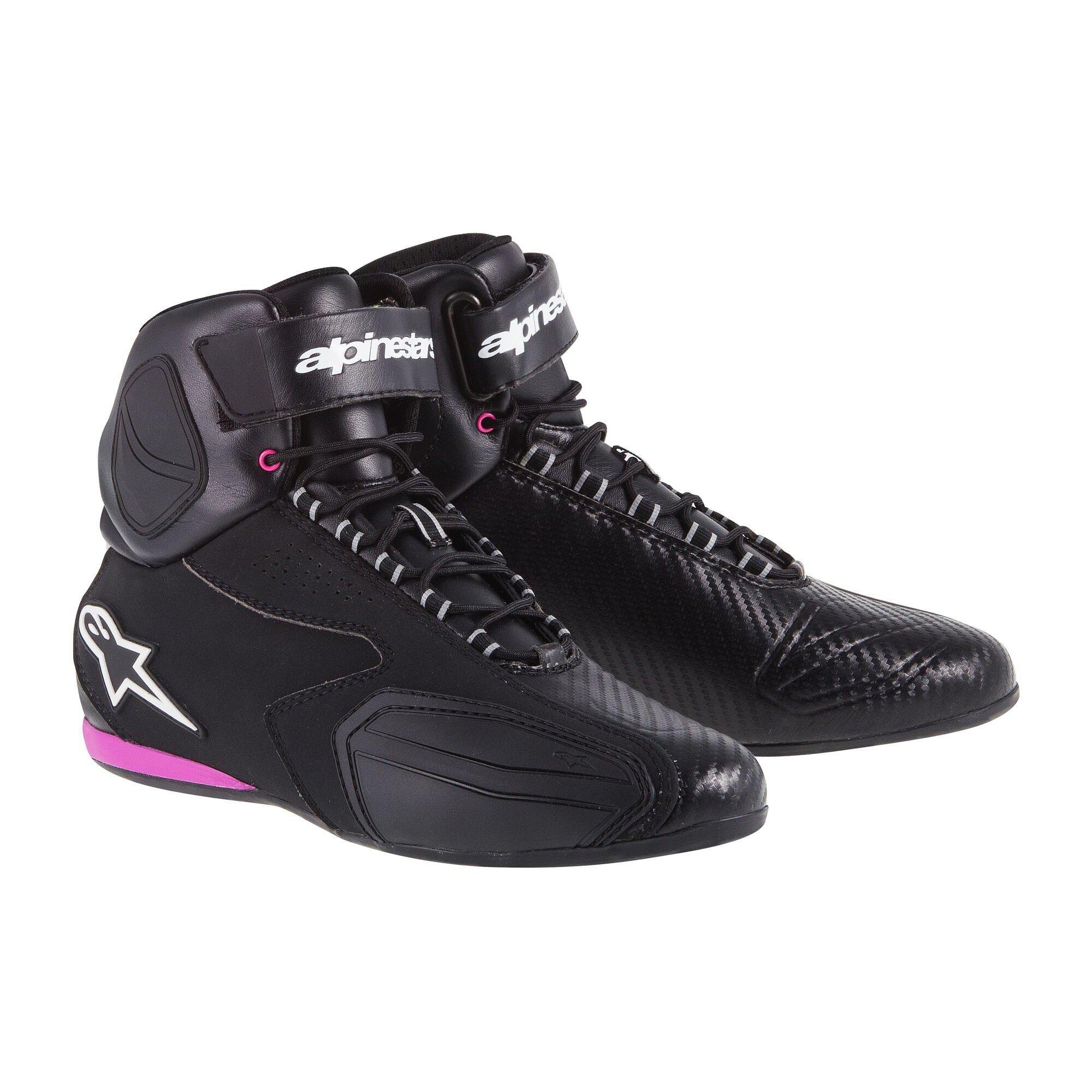 Women Faster Shoes - BLACK RACING/SPORT Riding Shoes | Alpinestars ...