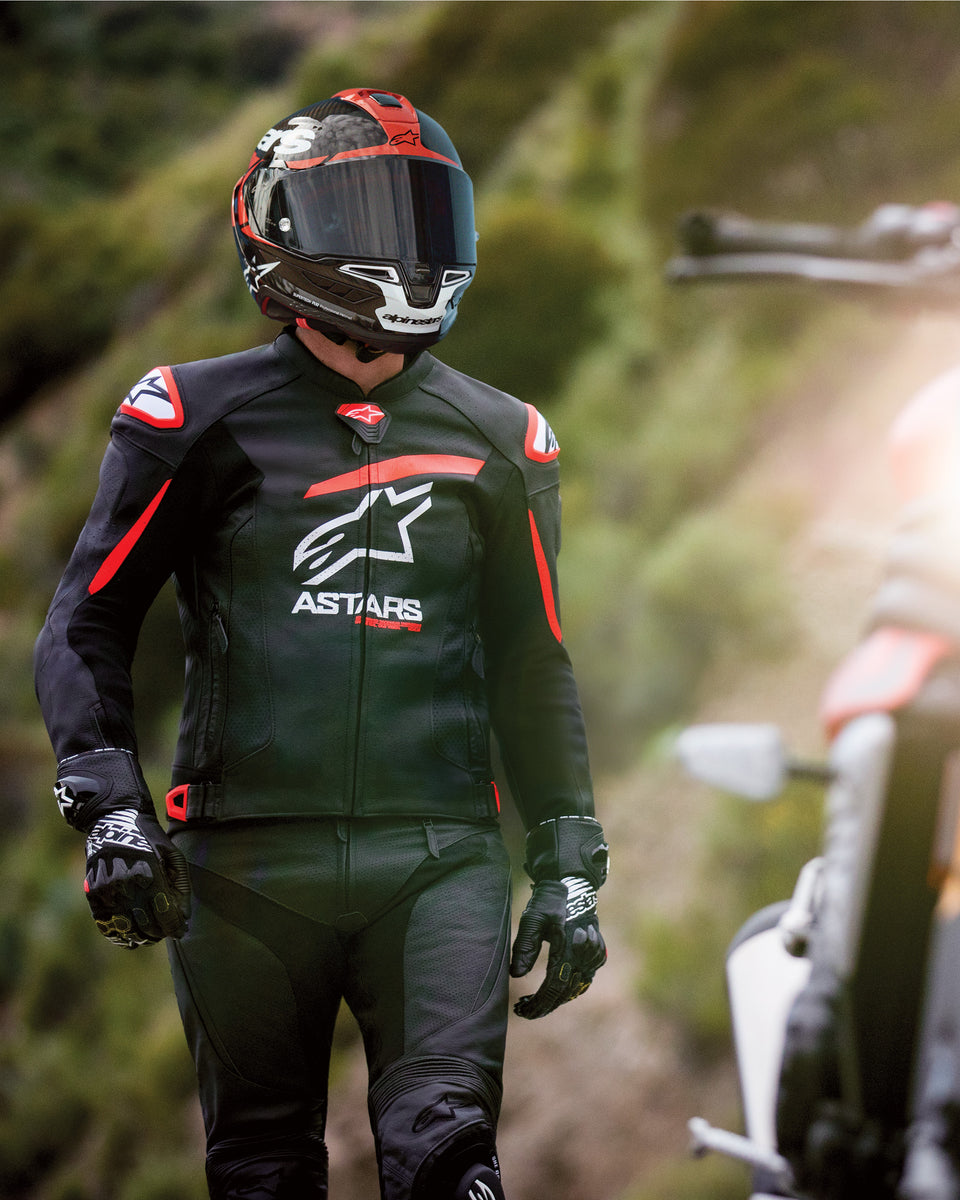 GP Plus R V4 Airflow Leather Jacket - BLACK RACING/SPORT Jackets ...