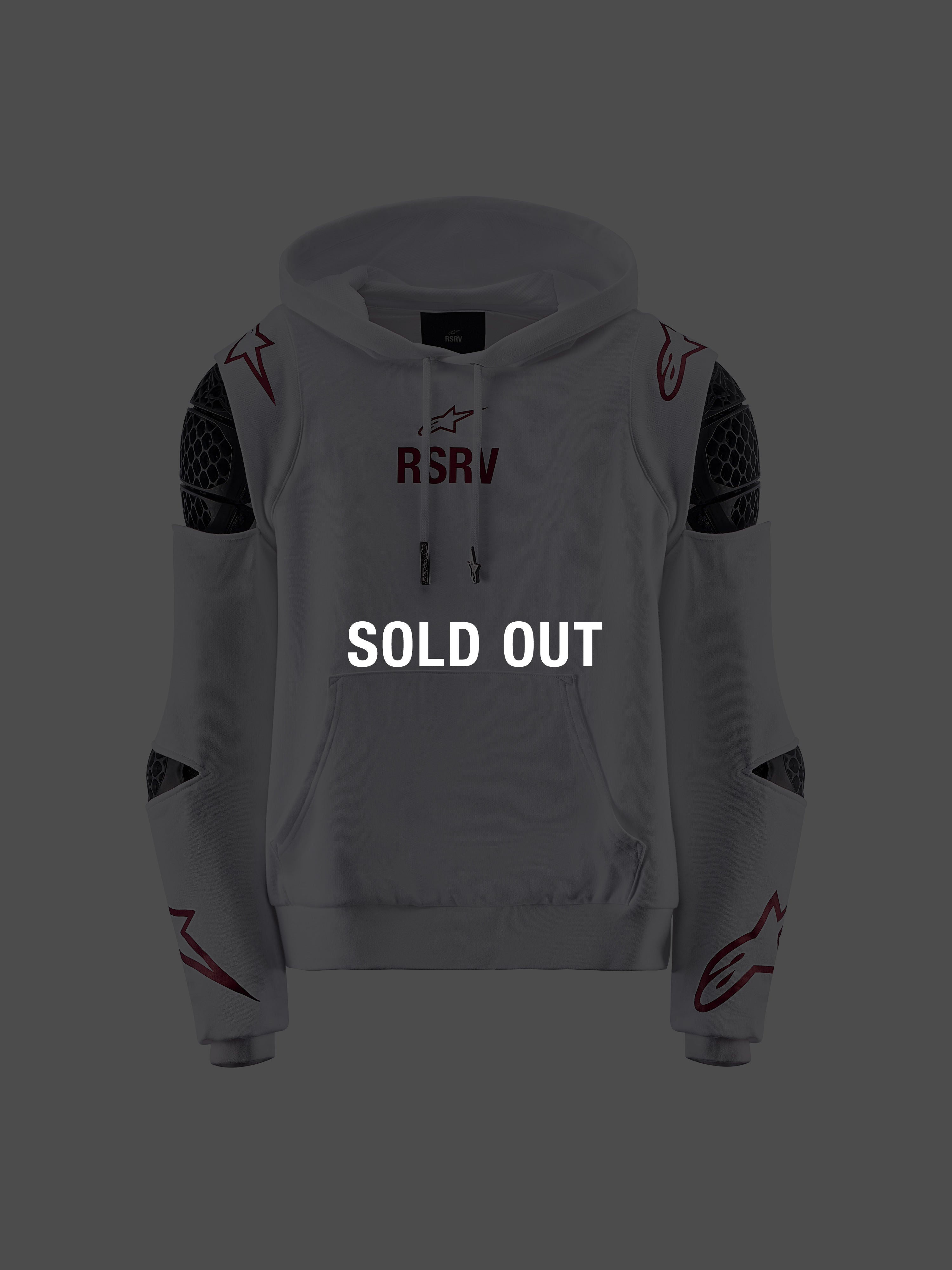 RSRV ARMOR HOODIE - WHITE SPORTSWEAR Hoodies & Pullovers | Alpinestars